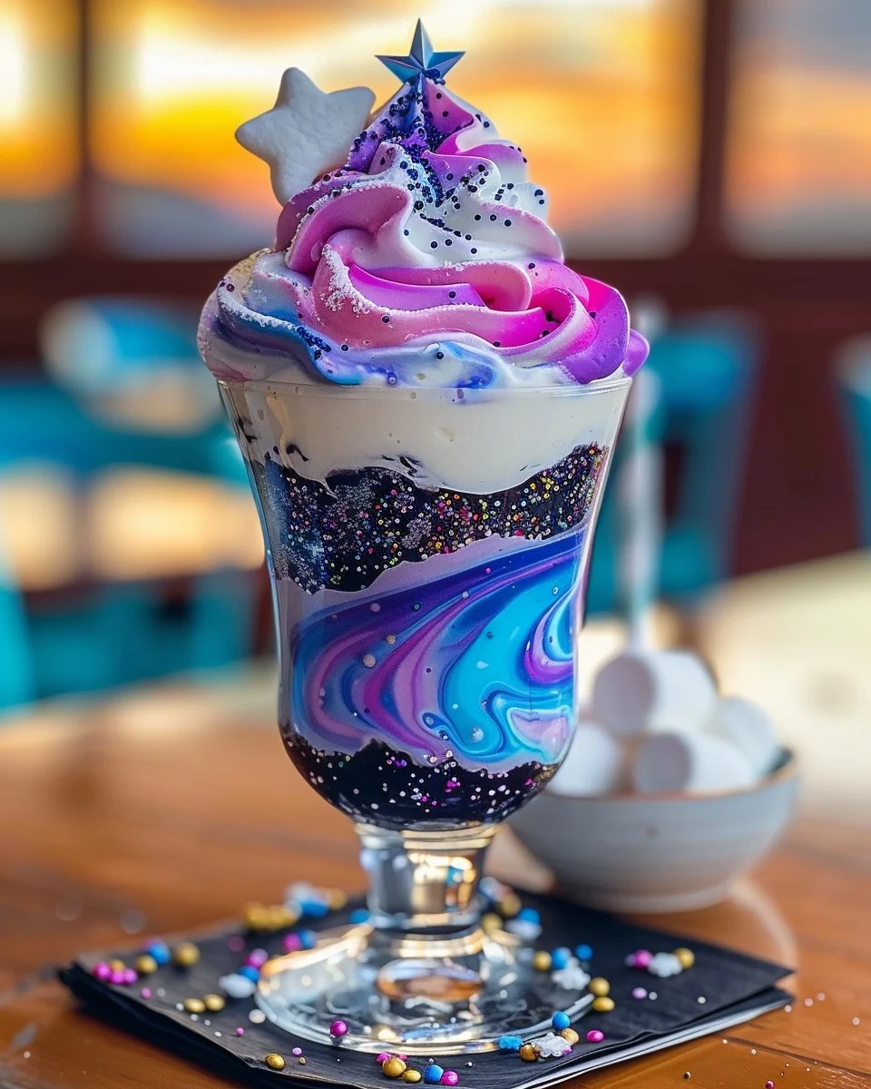 Galaxy Swirl Freakshakes Recipe: A Cosmic Dessert Delight - Crisp Tastes