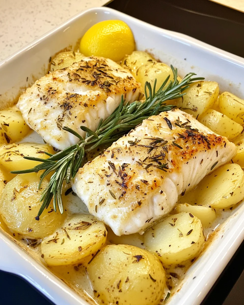 Creamy Rosemary Cod & Potatoes: A Cozy Dinner Delight! - Crisp Tastes