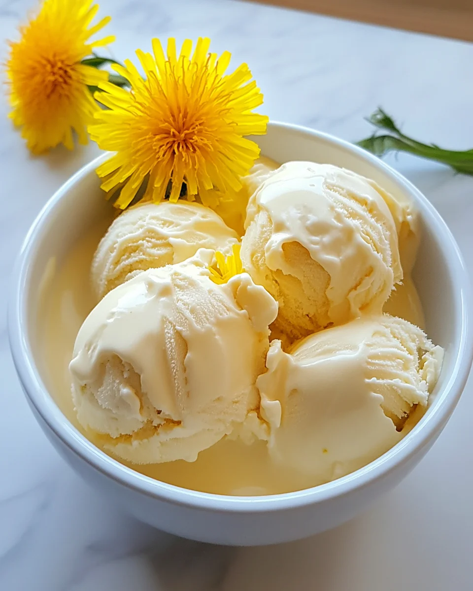 Dandelion & Honey Ice Cream - Crisp Tastes