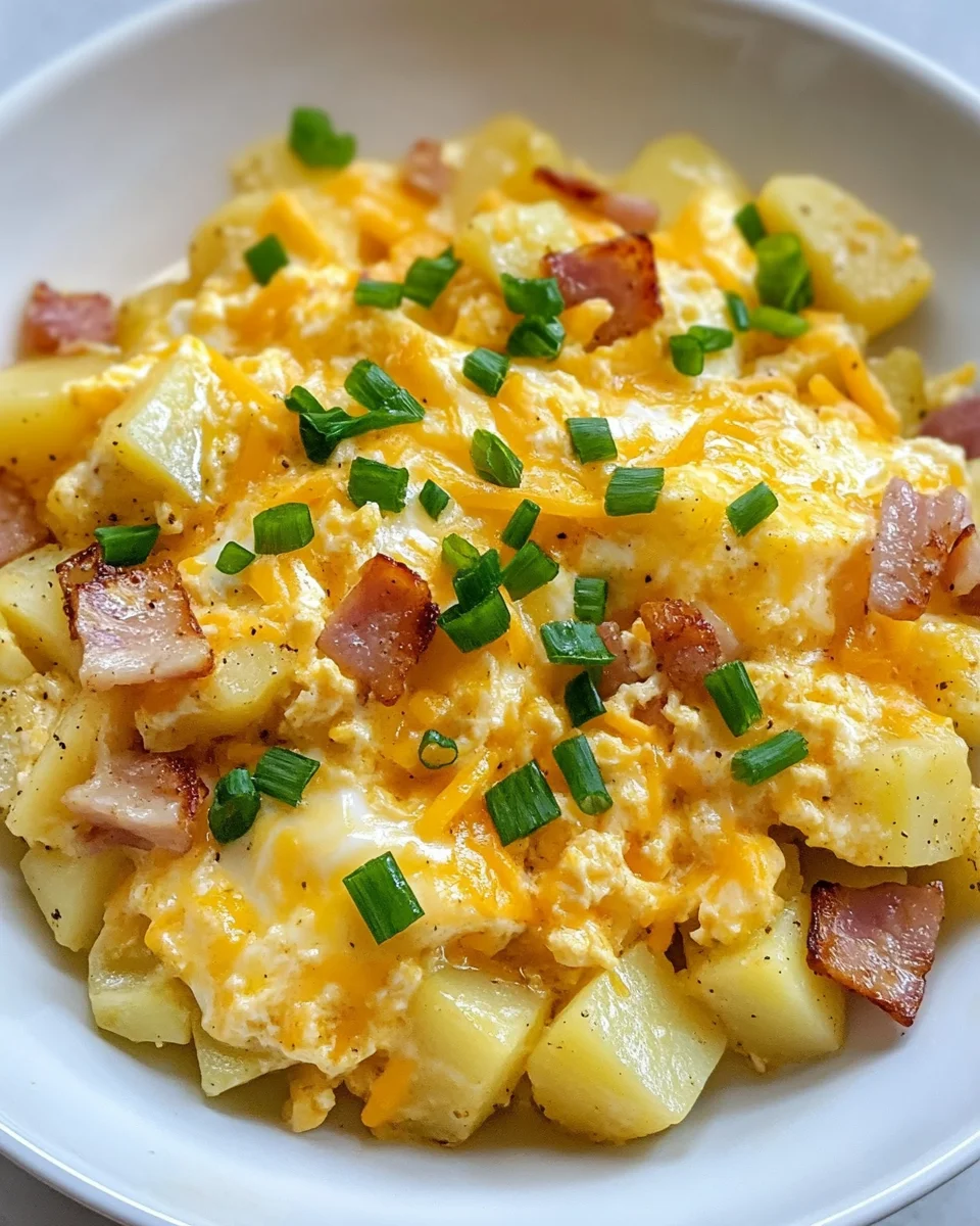Cheesy Potato Egg Scramble: A Quick & Tasty Delight! - Crisp Tastes