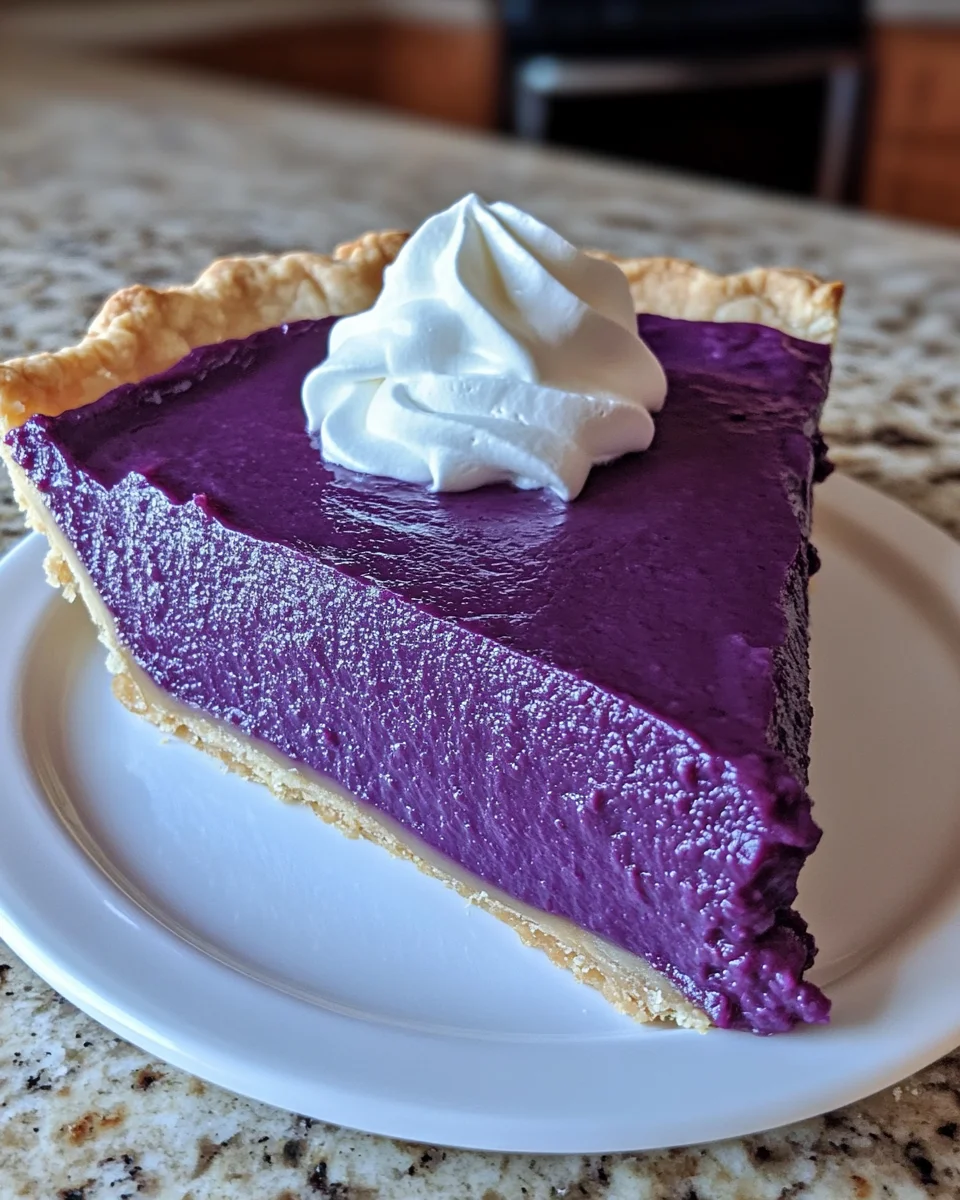 Purple Sweet Potato Pie - Crisp Tastes