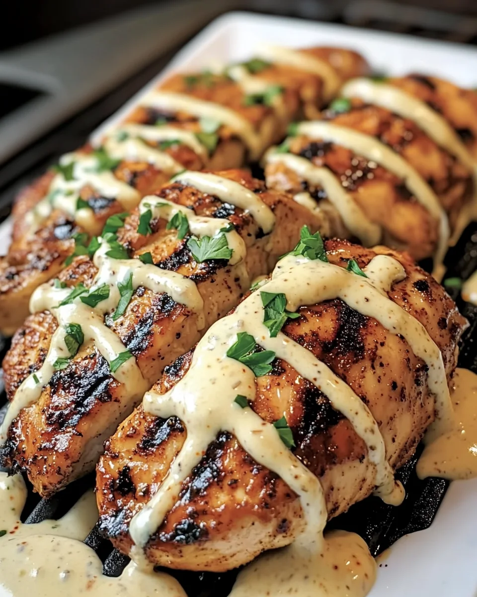 Cajun Grilled Chicken with Alabama White Sauce - Crisp Tastes