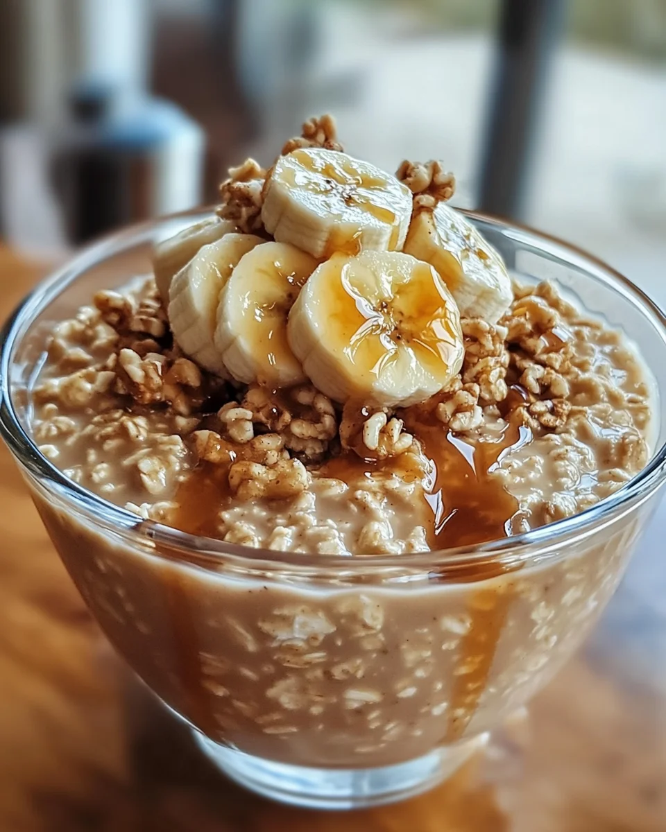 Caramel dream brown sugar overnight oats - Crisp Tastes