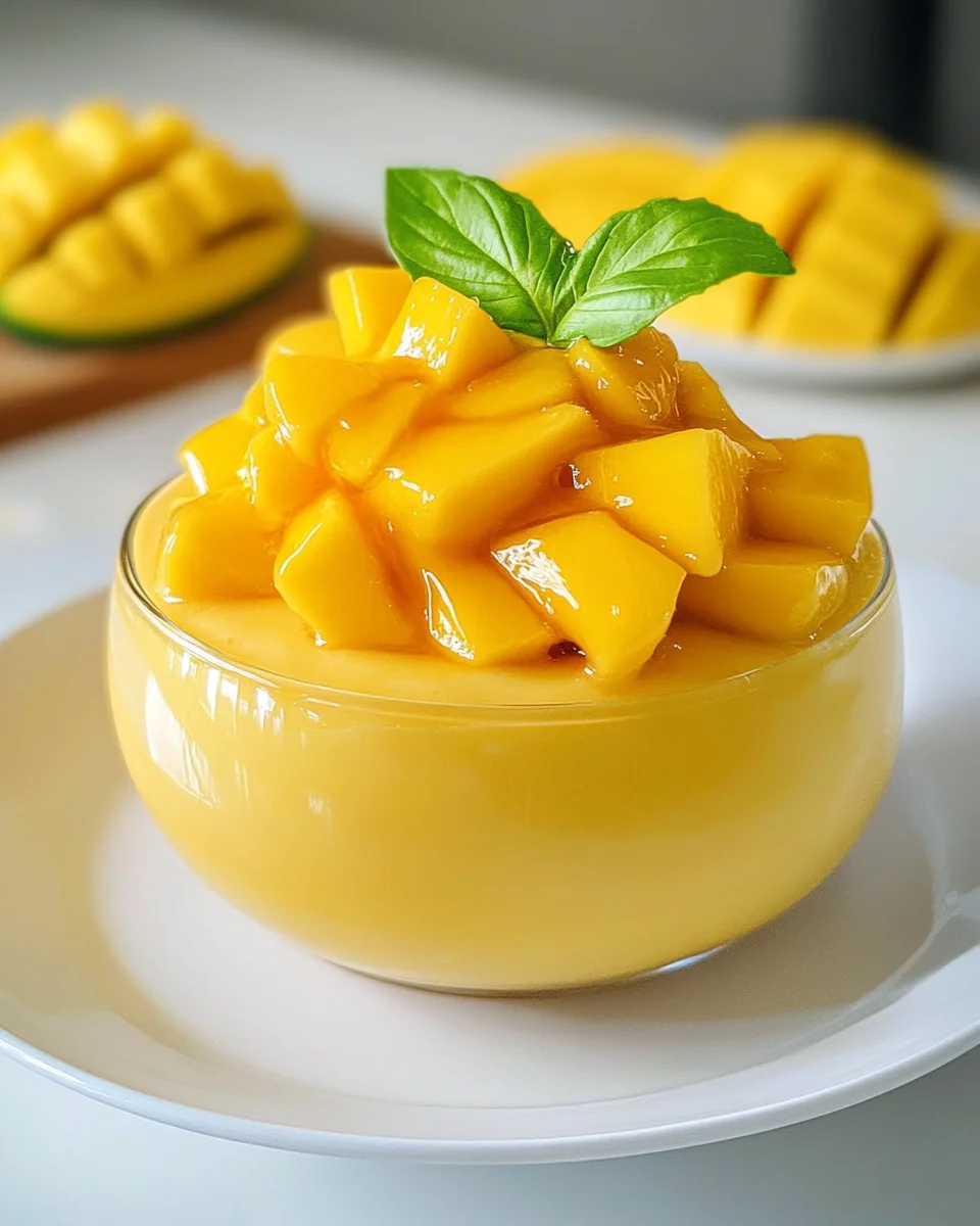 Easy Mango Mousse - Crisp Tastes