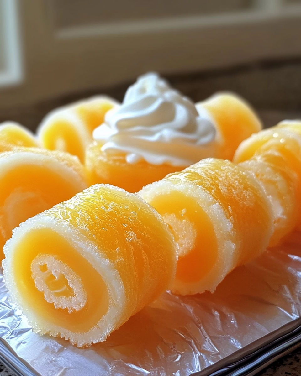 Creamsicle Vodka Jello Rollups: The Perfect Summer Treat! - Crisp Tastes
