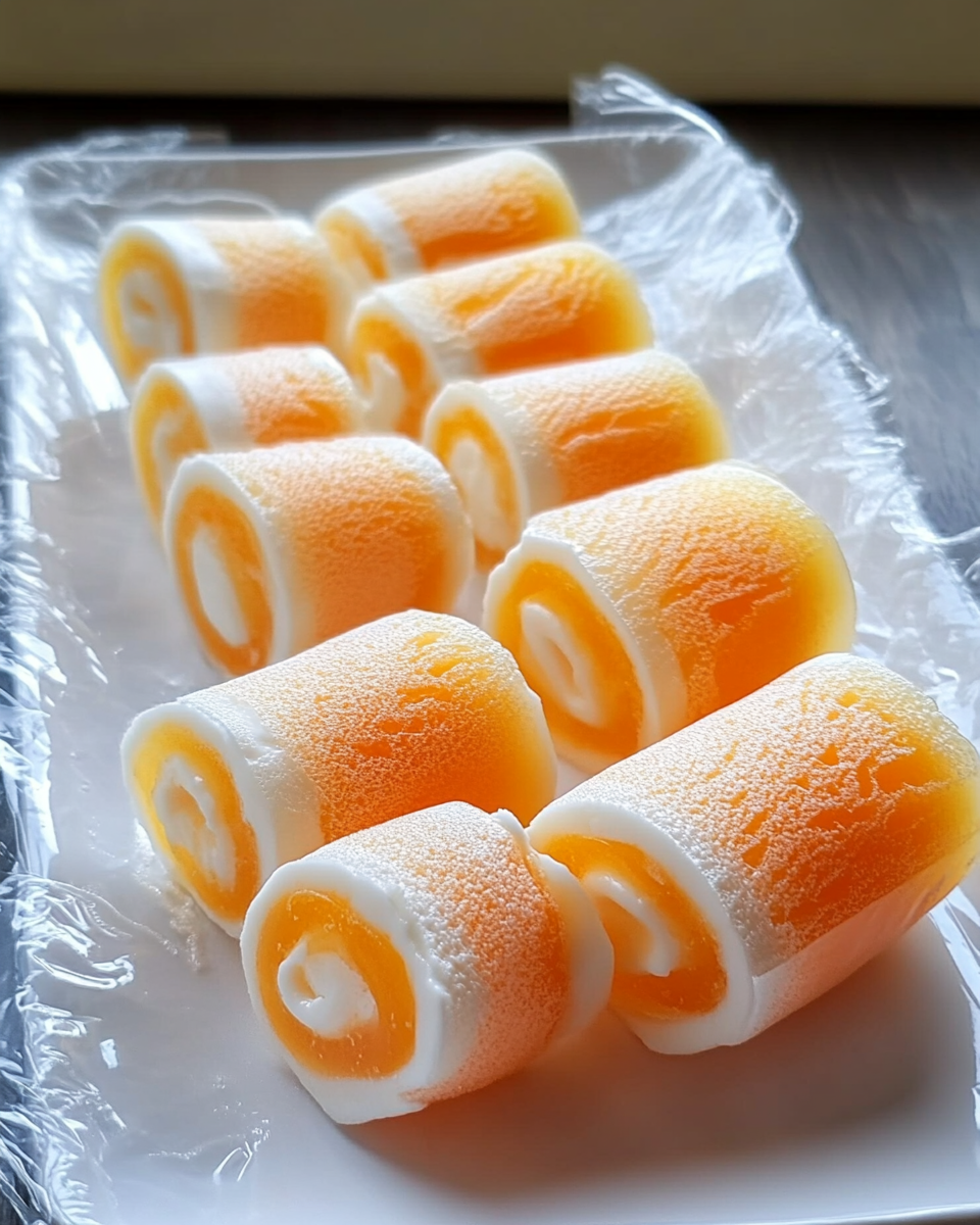 Creamsicle Vodka Jello Rollups: The Perfect Summer Treat! - Crisp Tastes