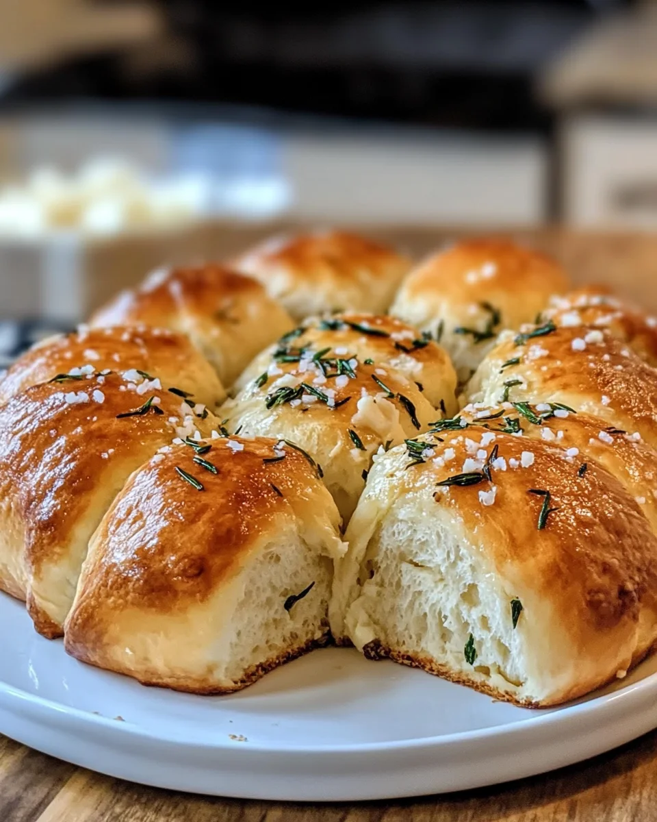 Rosemary garlic pull apart bread will amaze your guests! - Crisp Tastes