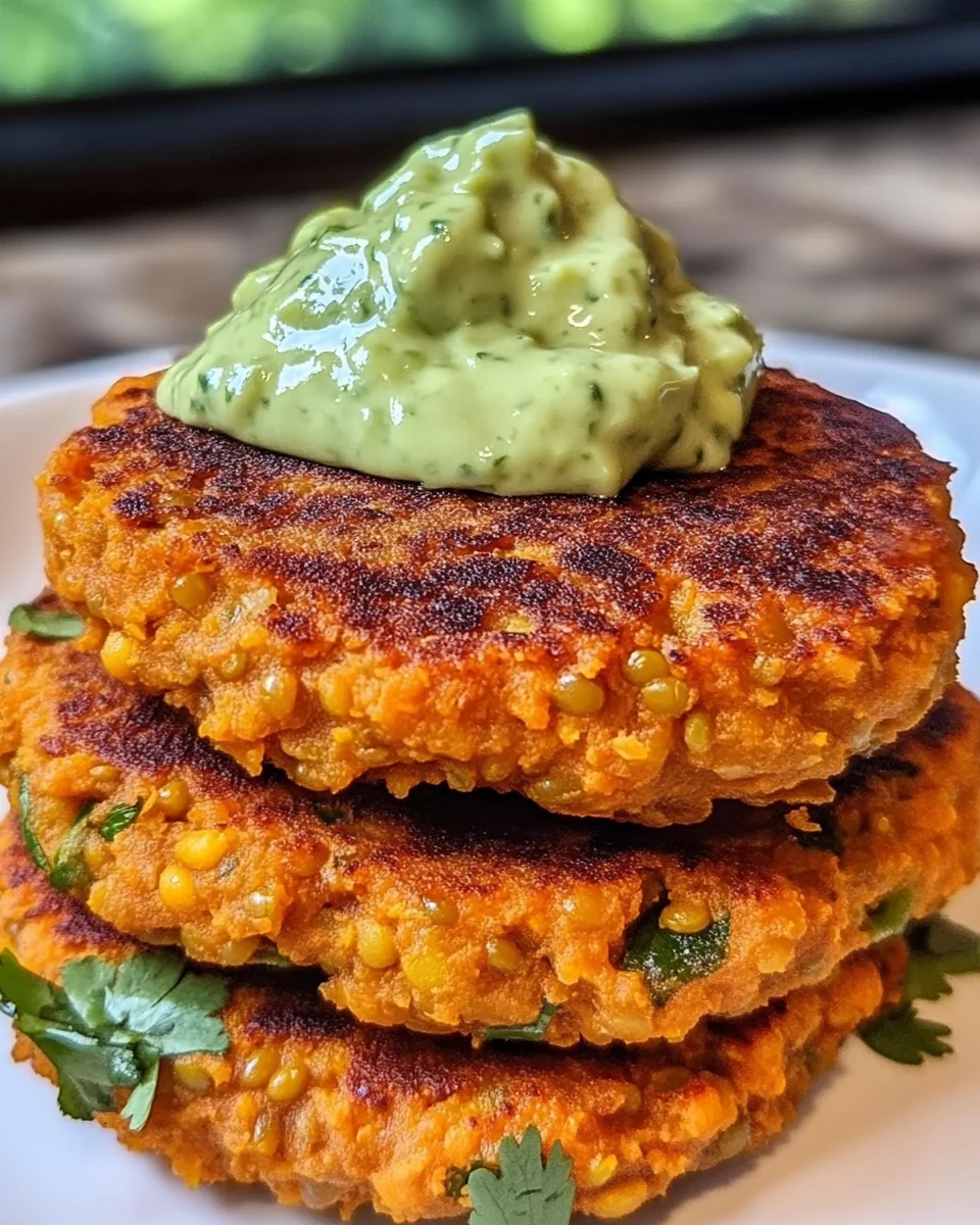 CRISPY SWEET POTATO & RED LENTIL PATTIES That Delight! - Crisp Tastes