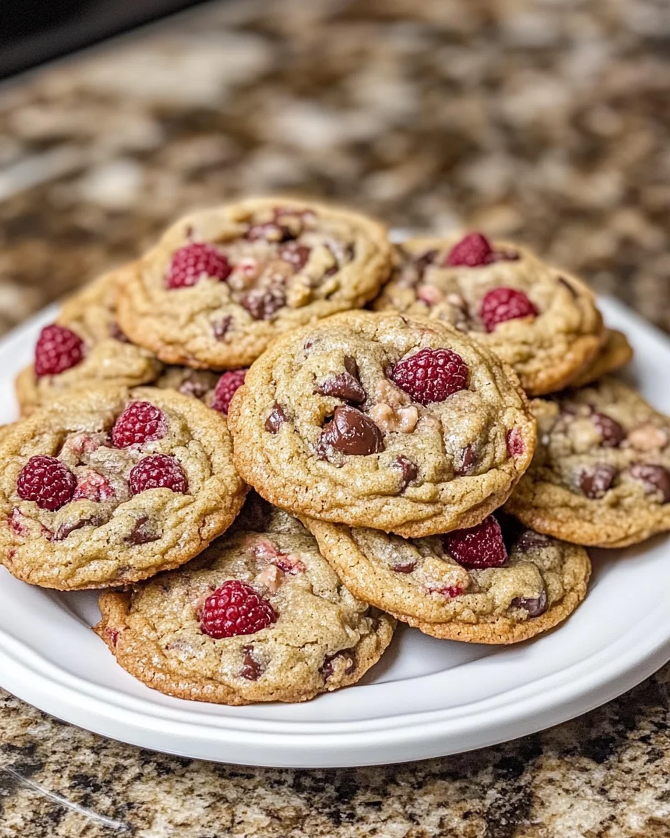 Raspberry Chocolate Chip Cookies that Will Delight You! - Crisp Tastes