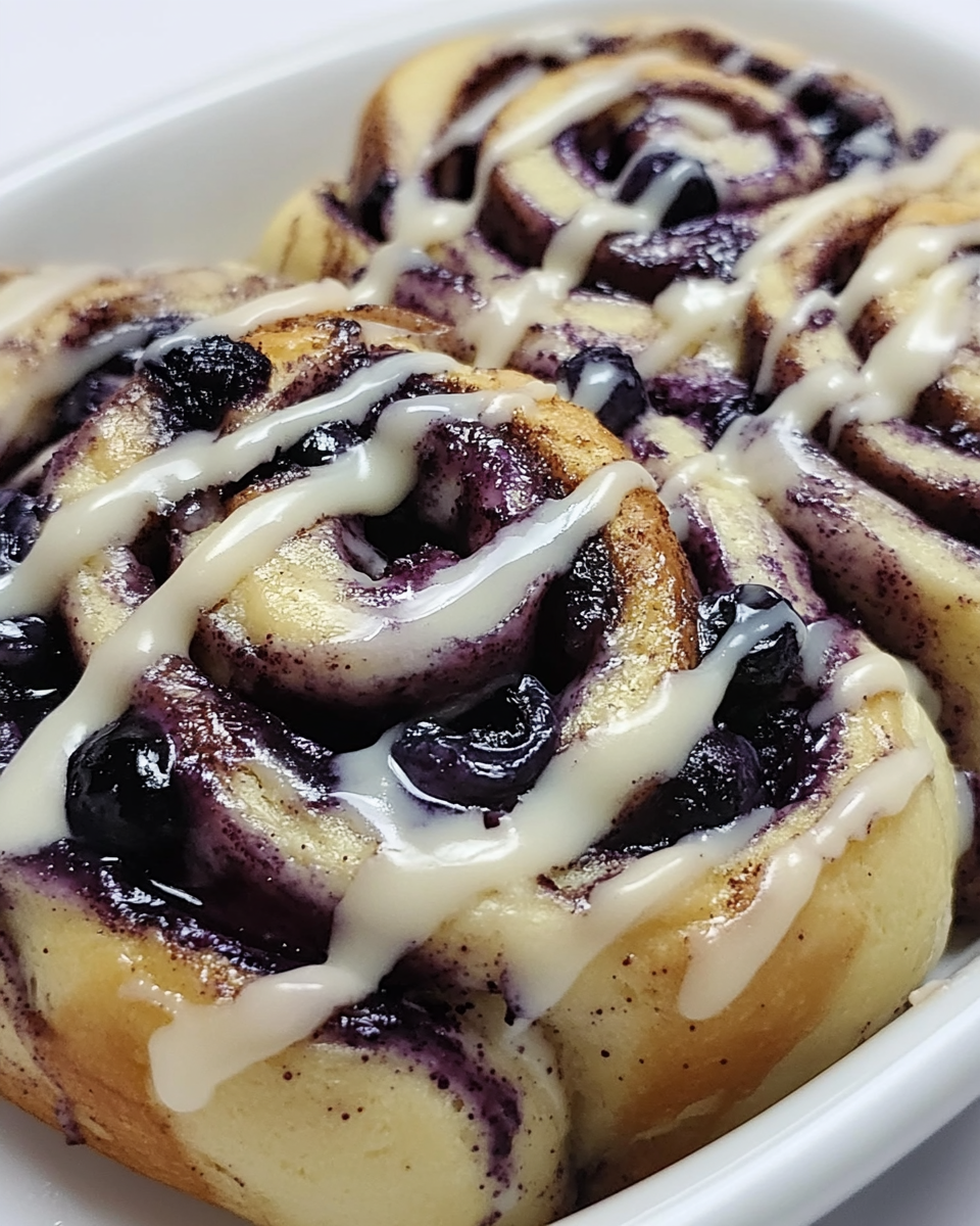 Blueberry-Stuffed Cinnamon Rolls:Breakfast Classic