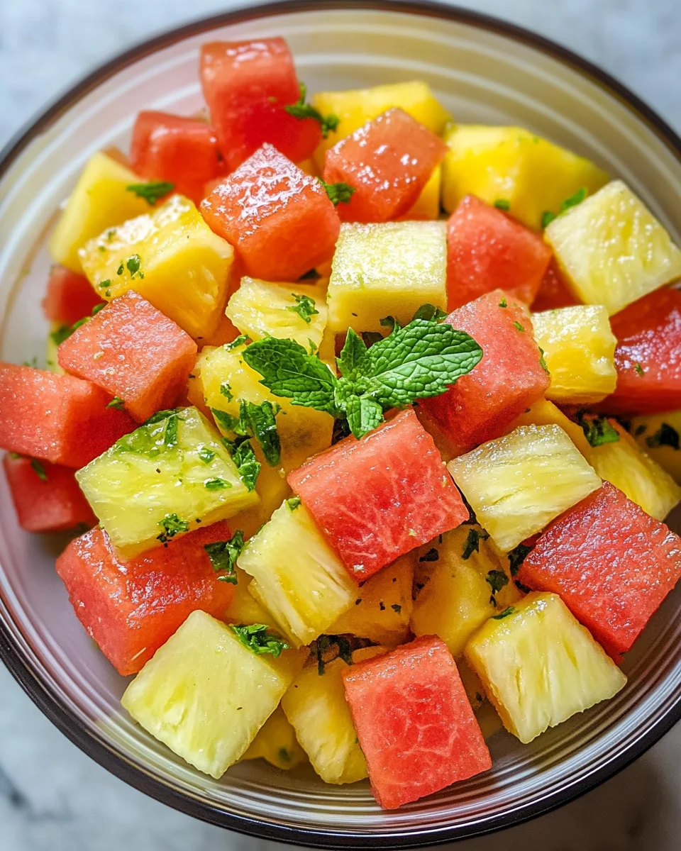 Melon and Pineapple Salad that Refreshes Your Palate! - Crisp Tastes