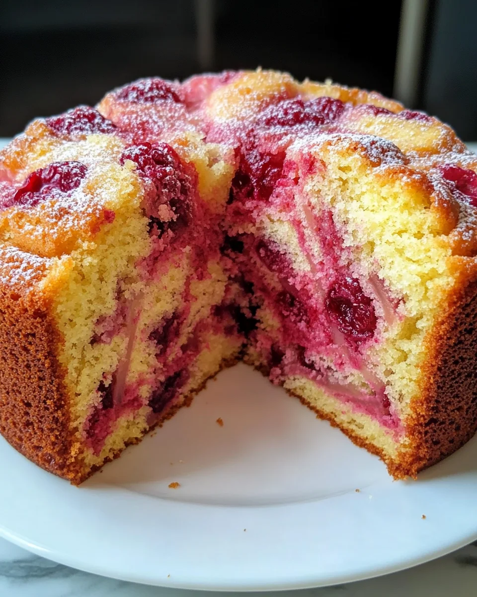 Rhubarb Raspberry Marble Cake: A Delicious Twist Awaits! - Crisp Tastes