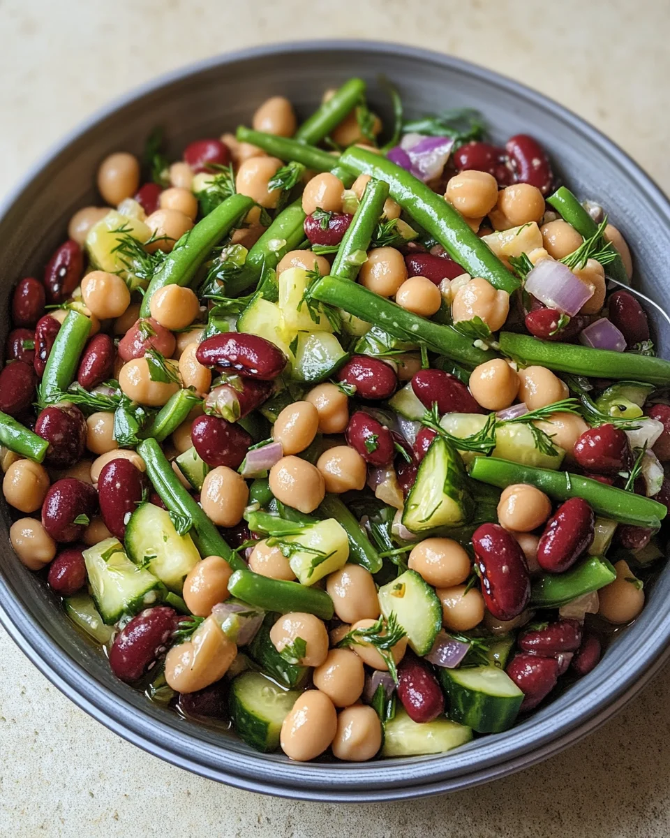 Mixed Bean Salad: A Refreshing and Healthy Delight! - Crisp Tastes