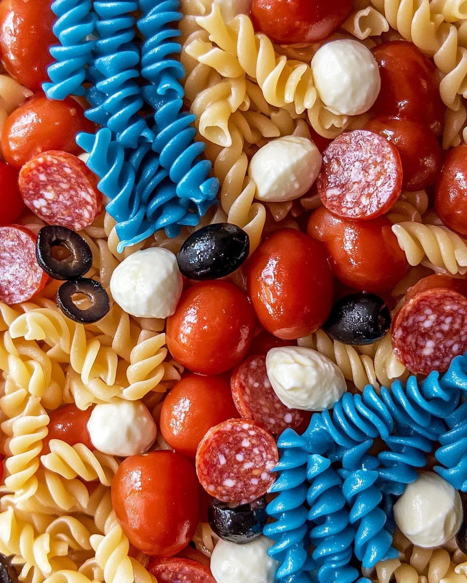 Patriotic Pasta Salad: A Colorful Culinary Delight! - Crisp Tastes