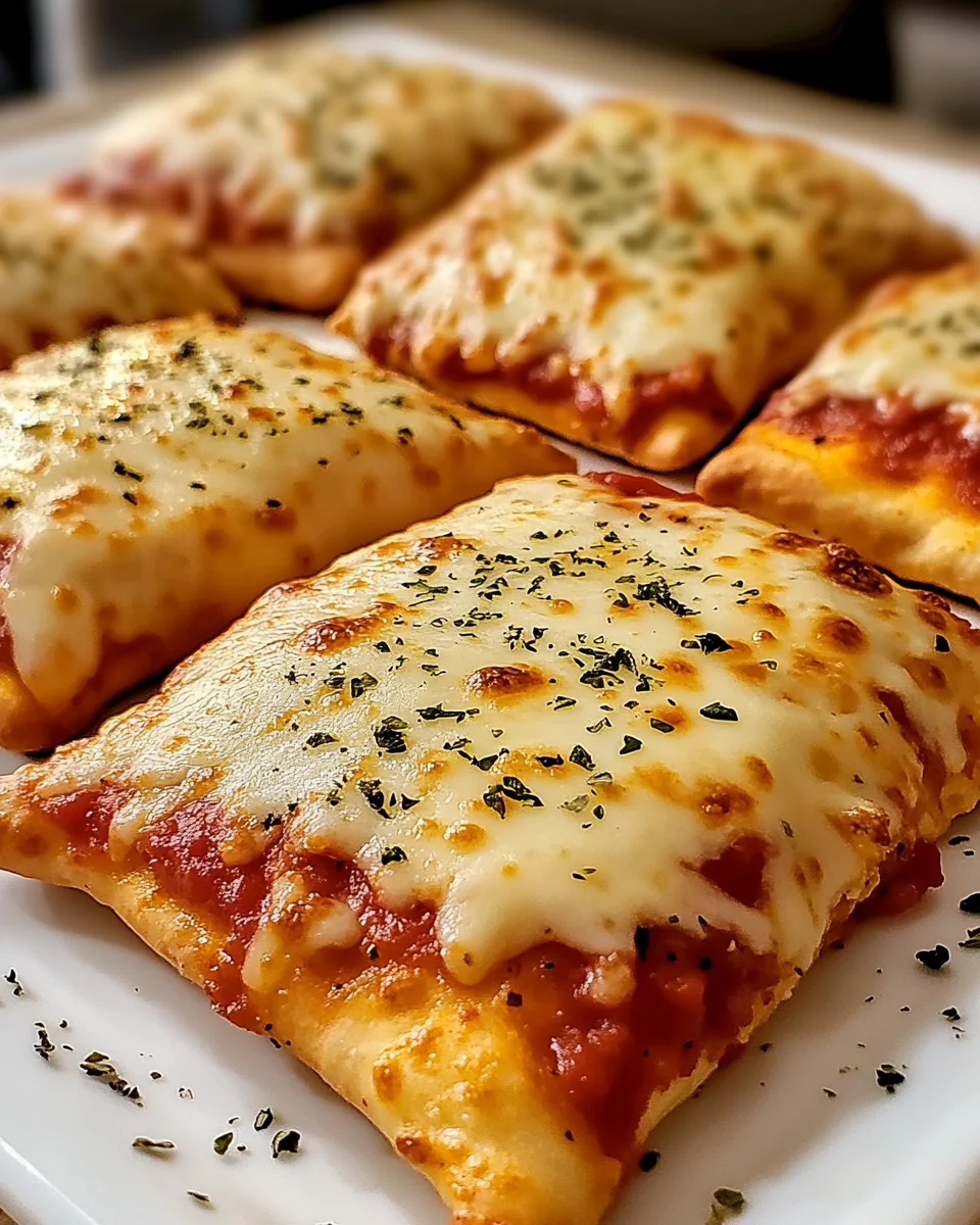 Homemade Easy Cheesy Pizza Pockets - Crisp Tastes