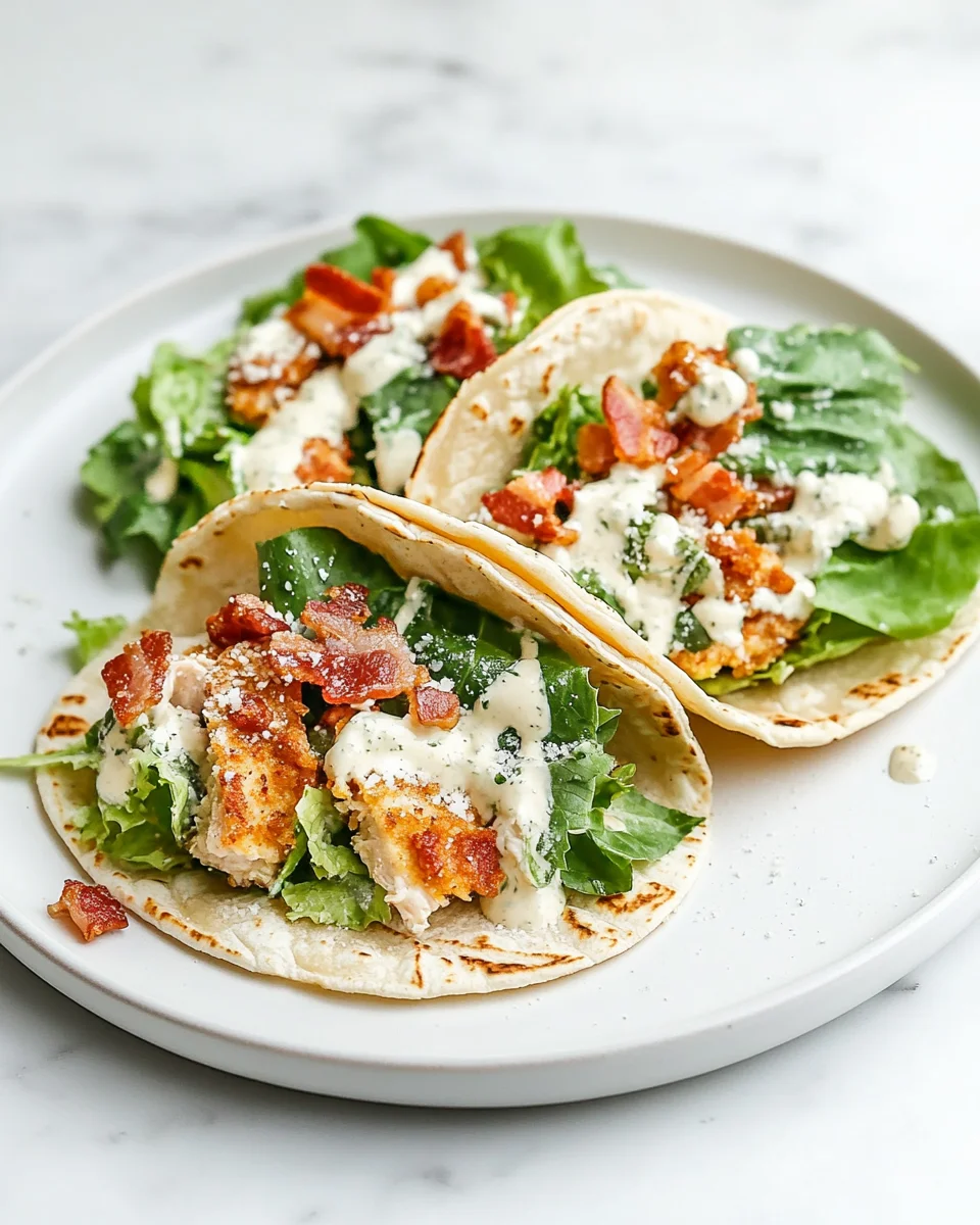 Smash Chicken Caesar Tacos: A Flavorful Delight Awaits! - Crisp Tastes