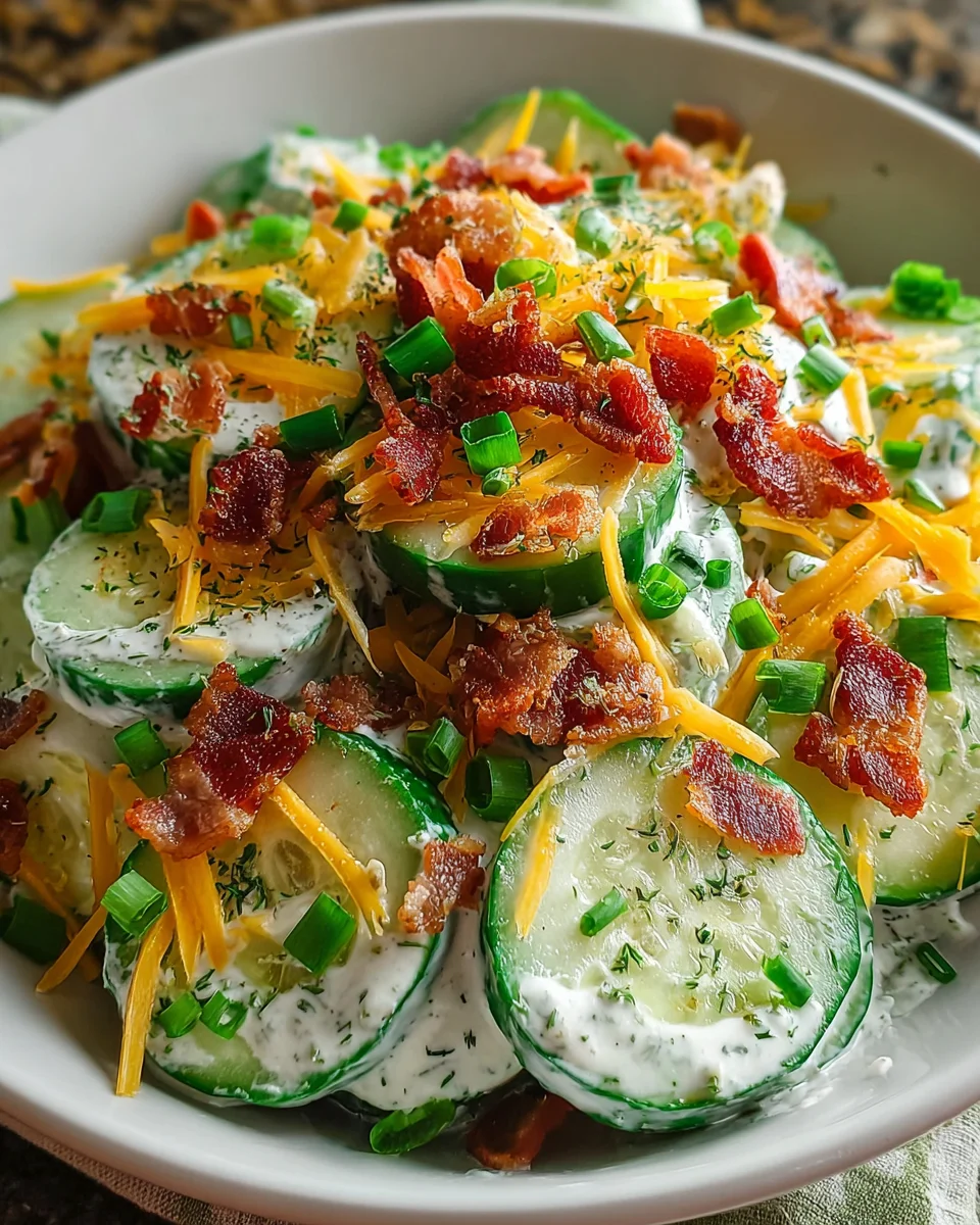 Cucumber Ranch Crack Salad - Crisp Tastes