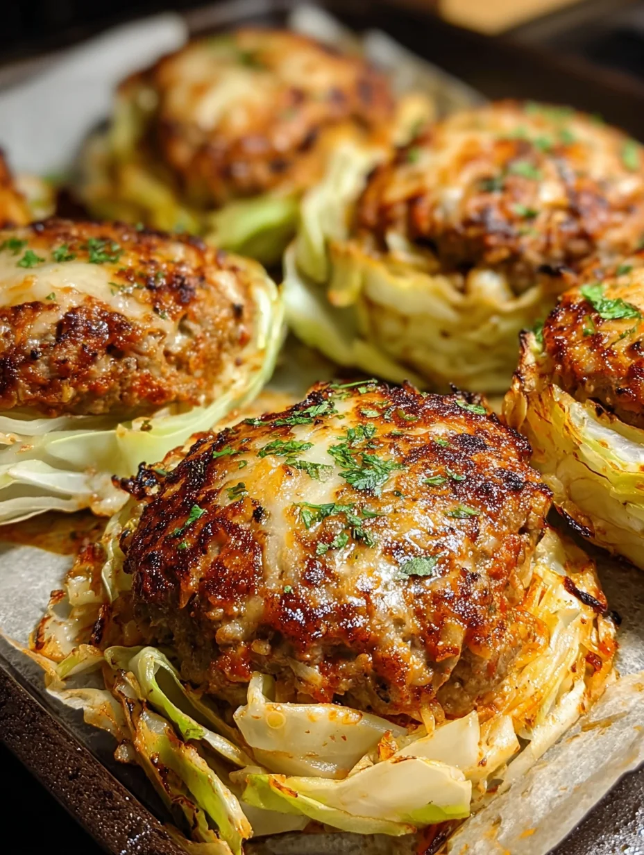 Oven-Baked Cabbage Burgers - Crisp Tastes