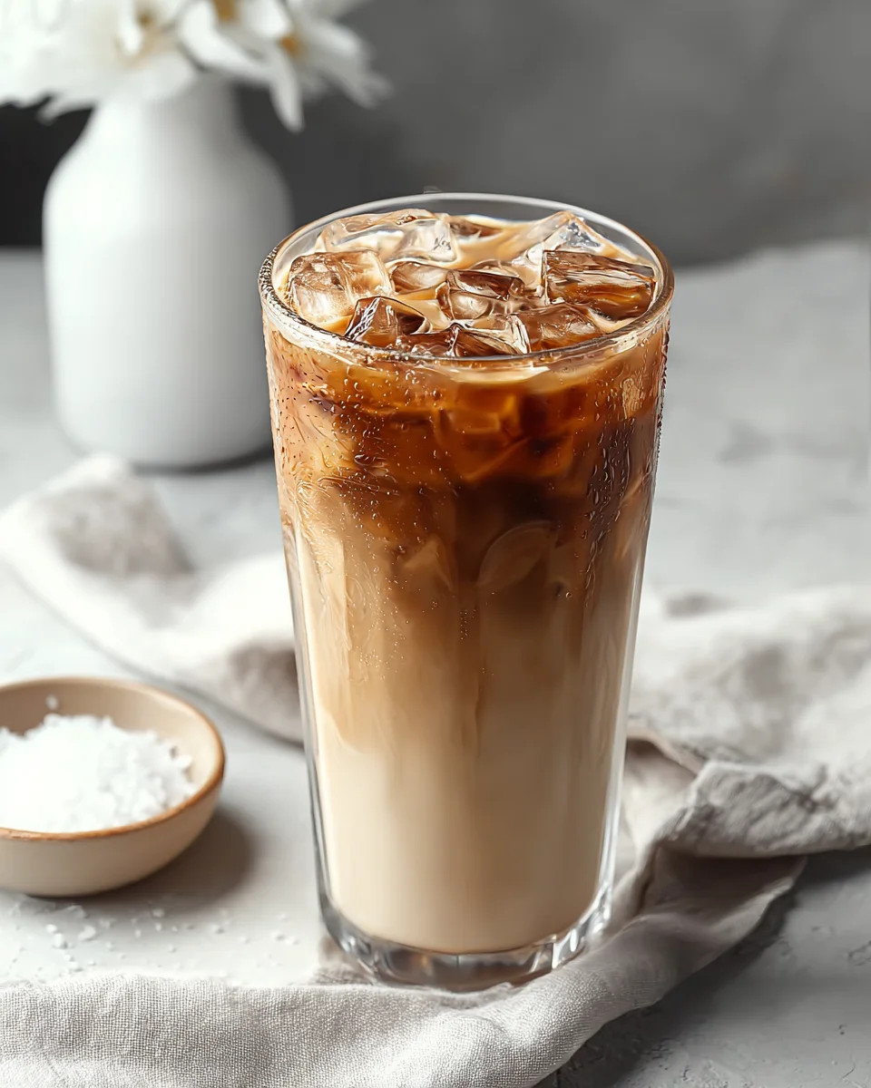 Iced Salted Caramel Latte - Crisp Tastes