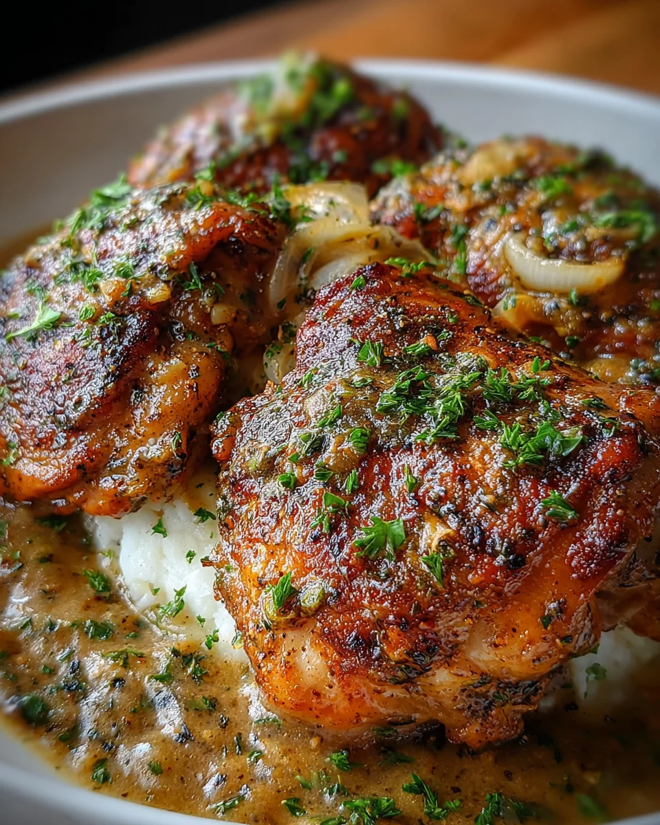Smothered Chicken Thighs Gravy: A Delightful Recipe! - Crisp Tastes