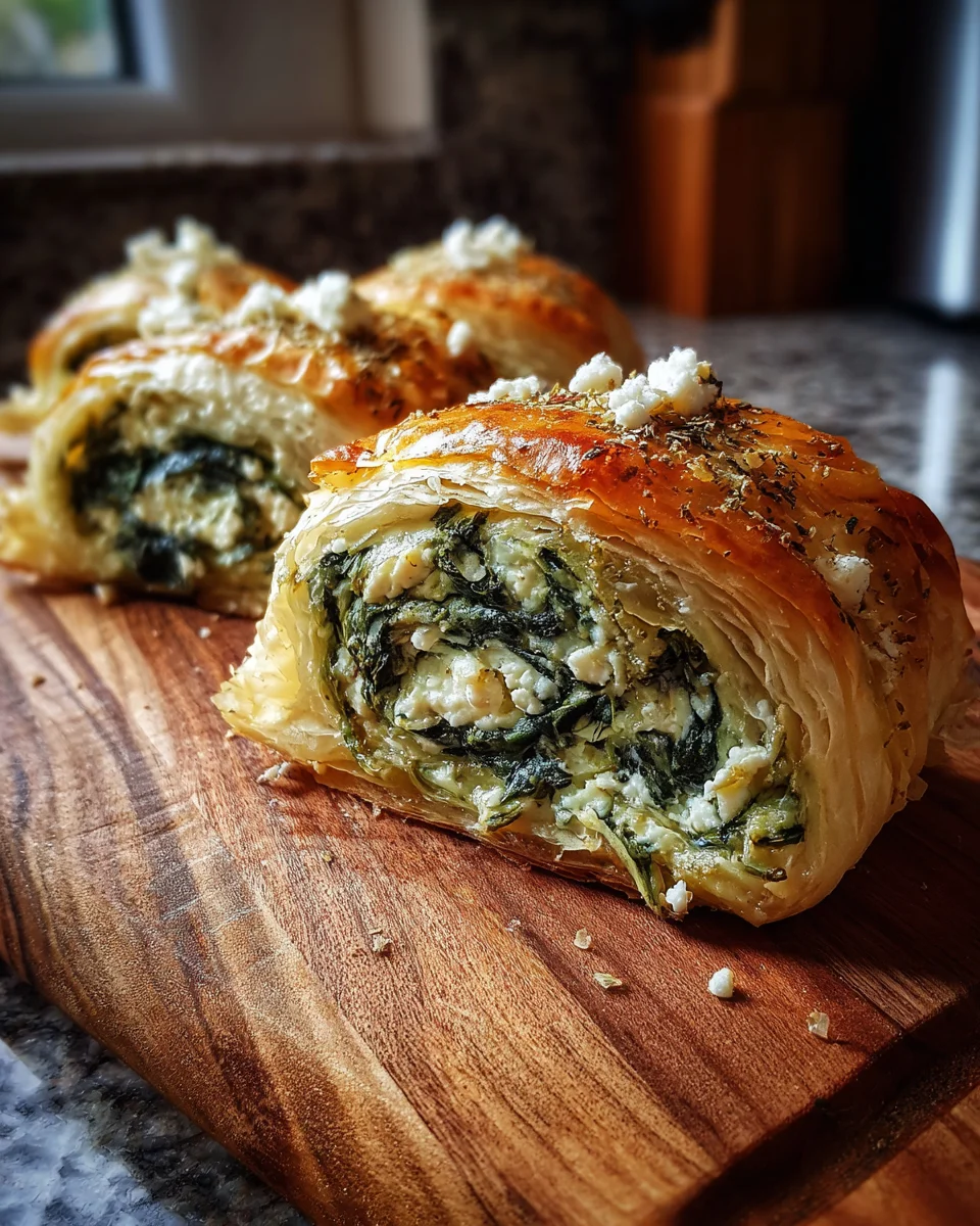 Spinach & Feta Roll-Ups - Crisp Tastes