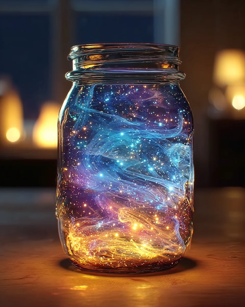 Galaxy Calm Jar: Create Your Own Stress Relief Masterpiece! - Crisp Tastes