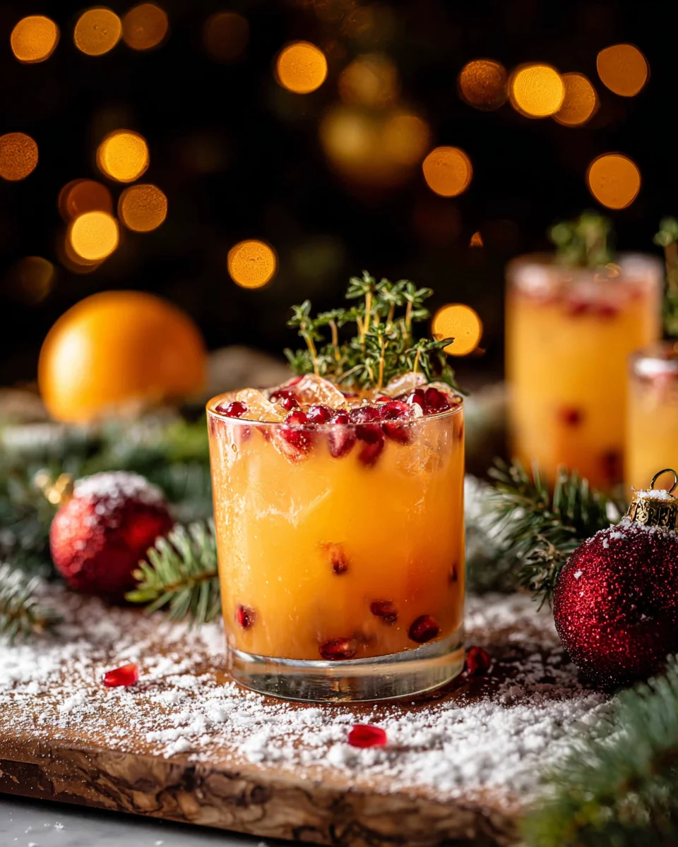Holly Jolly Christmas Citrus Cocktail Pitcher - Crisp Tastes