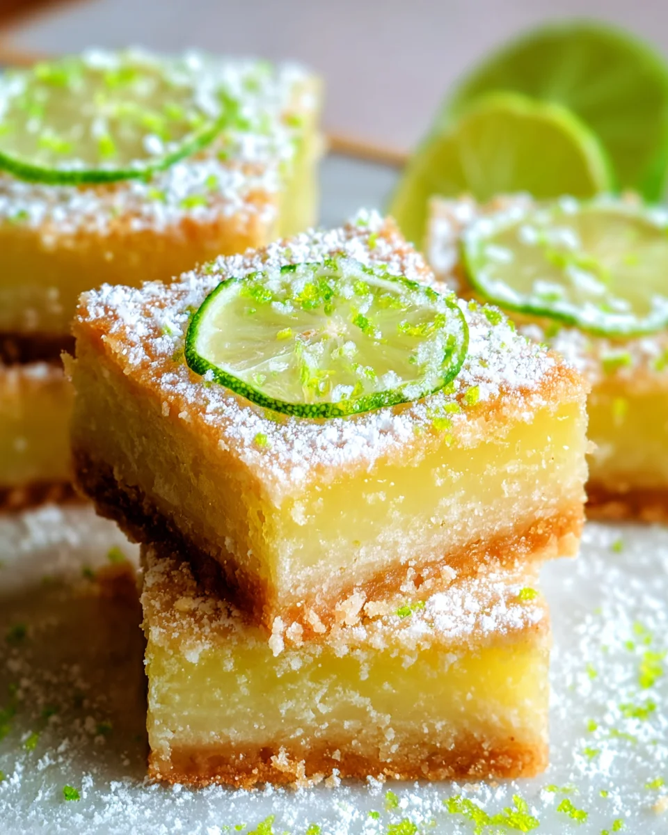 Key Lime Bars Citrus Treat: Exquisite Zesty Delight! - Crisp Tastes
