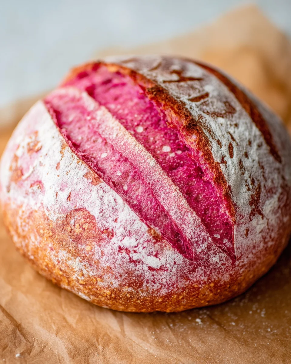 Pink Sourdough Bread - Crisp Tastes