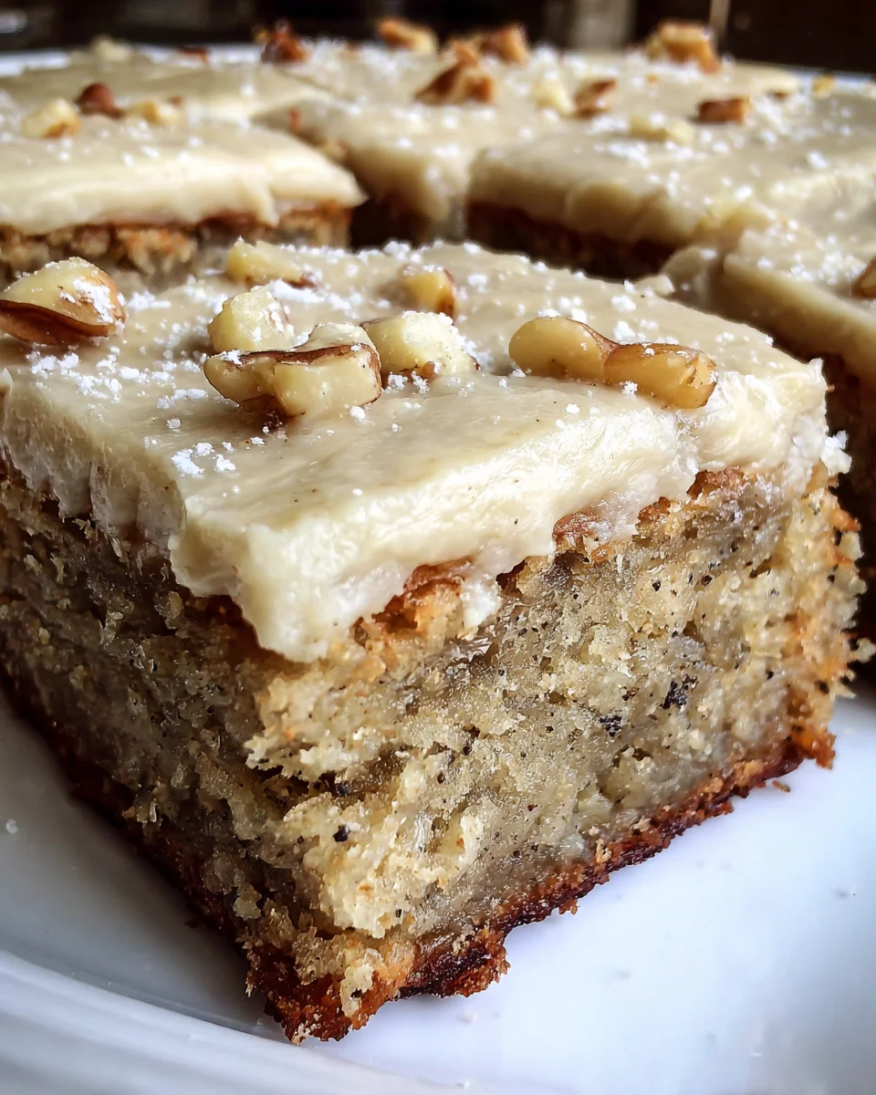 Banana Bread Brownies with Brown Butter Frosting - Crisp Tastes
