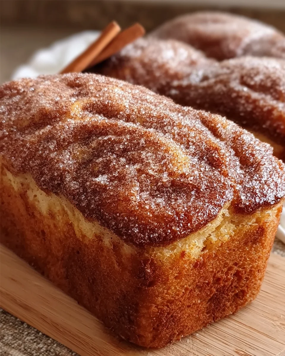 Cinnamon Donut Loaf - Crisp Tastes