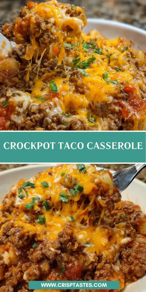 Crockpot Taco Casserole: Delight in a Cheesy Feast! - Crisp Tastes
